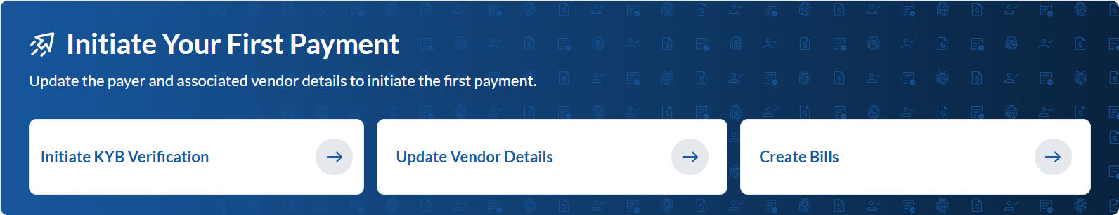 Initiate Your First Payment